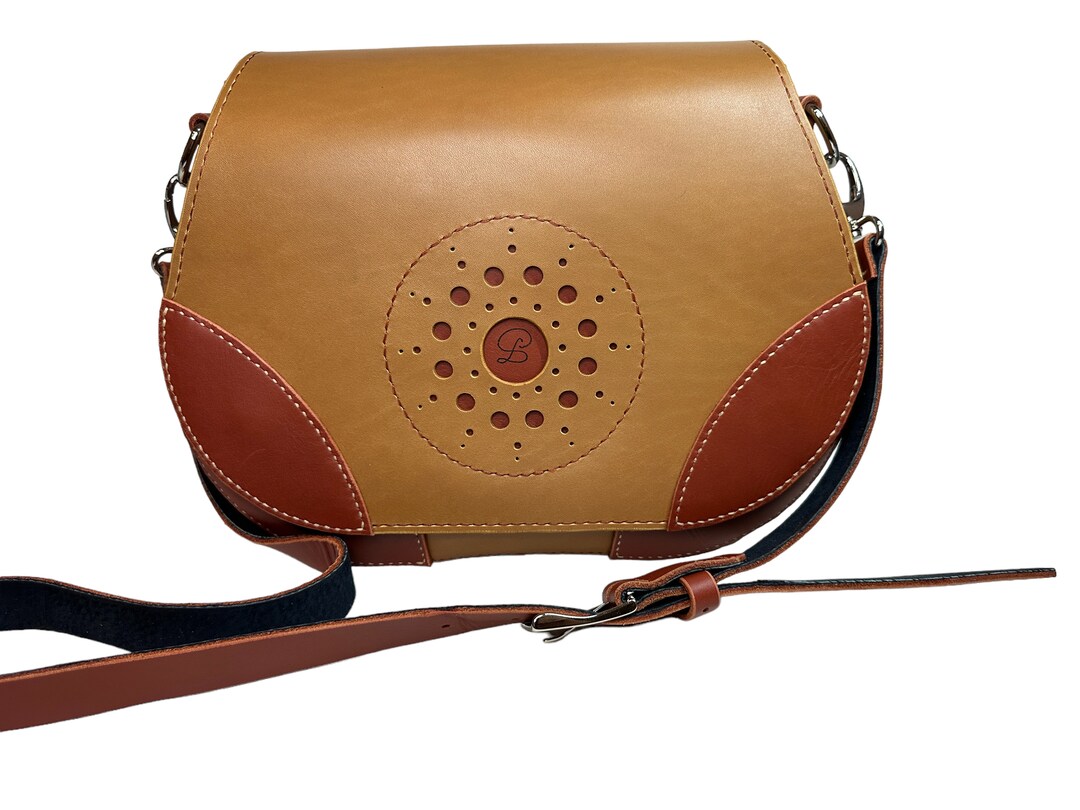 Handmade Leather Messenger Bag - Sunbag - Vintage - Unique Technique - Etsy
