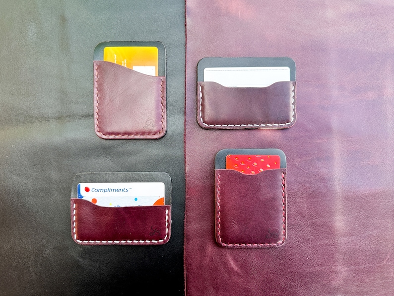 Card Holder 4 Designs Patterns - Leather DIY - Pdf Download - Video ...