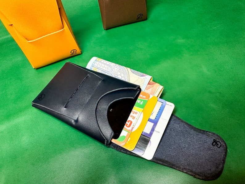Stitchless Wallet / Unique Design / Ultra Slim / Genuinley Handmade by ...