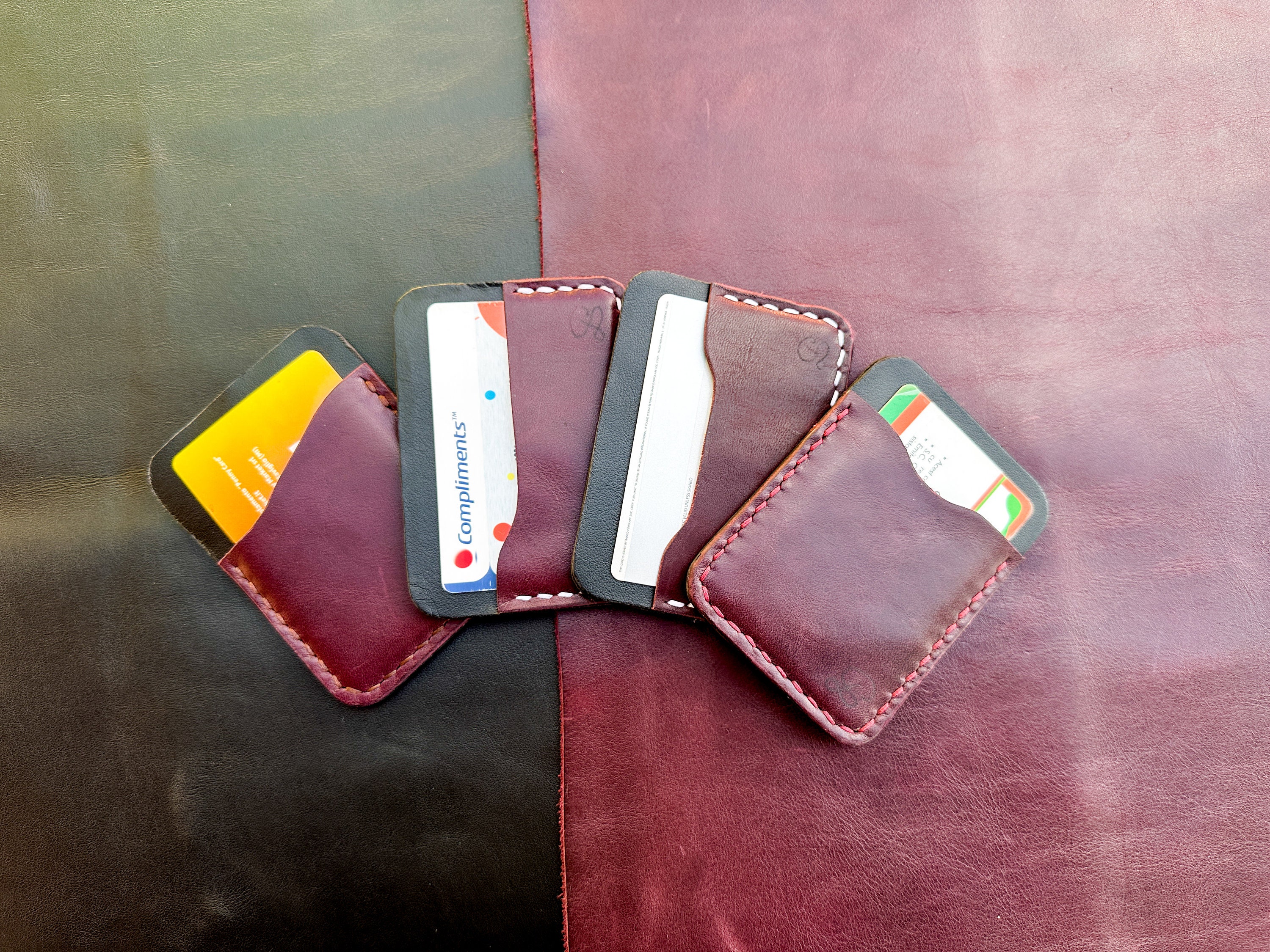 Card Holder 4 Designs Patterns - Leather DIY - Pdf Download - Video ...