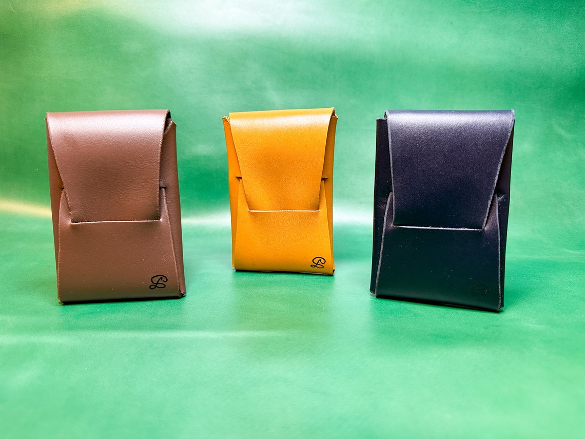 Stitchless Wallet / Unique Design / Ultra Slim / Genuinley Handmade by ...