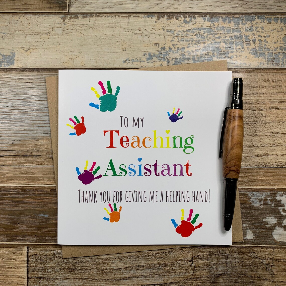 Teaching Assistant Thank You Card Thank You for Giving Me a - Etsy