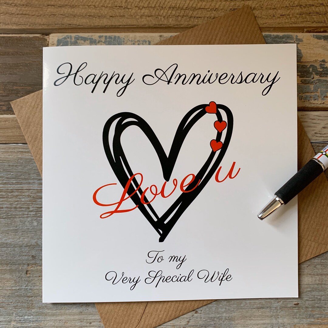 Happy Anniversary Card - Love You - to My Special Wife or to My Special ...