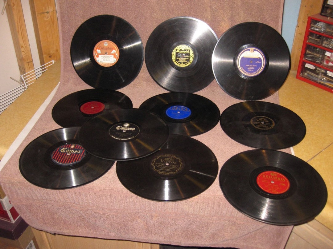 Lot of 10 78 RPM Records for Victrola or Crafts Various Artists ...