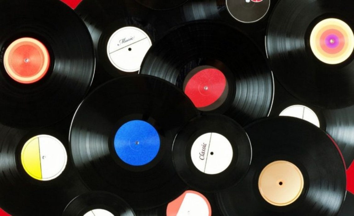 Lot of 20 12" Vintage 33 RPM Vinyl Records for Crafts No Jackets or ...