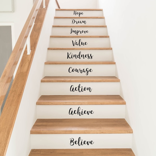 Motivational Stickers for Stairs - Etsy