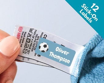 Name Labels for Clothes Stick on Clothing Tags No Iron No Sew Stickers ...