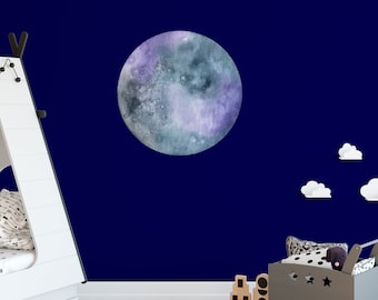 Moon Stars Wall Stickers, Nursery Wall Art, Decals for Nursery, Decals ...