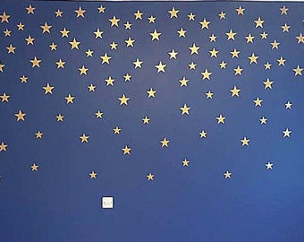 Large Star Wall Stickers Star Wall Decals Nursery Wall Art - Etsy