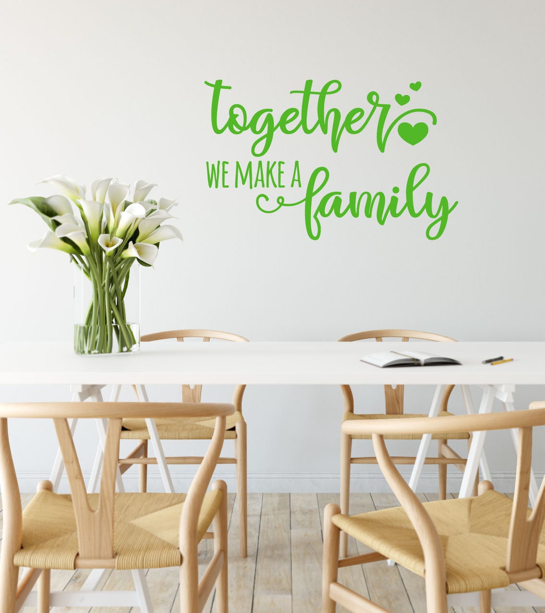 Together We Make A Family Wall Art Sticker Quote - Etsy