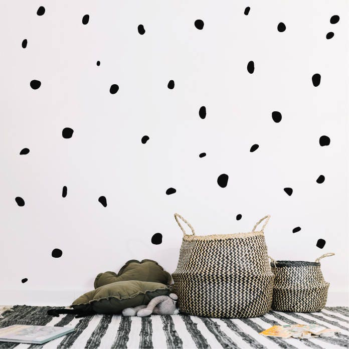 Polka Dot Stickers Polka Dot Wall Decal Stickers Irregular for - Etsy