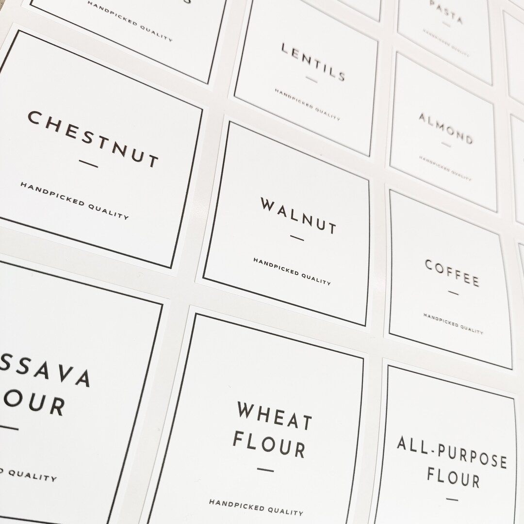 Kitchen Organization Pantry Labels, Personalized Storage Stickers for ...