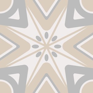 Geometric Grey Beige Peel & Stick Tile Stickers - Etsy