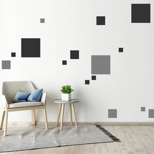 100 Squares Wall Stickers/wall Decals for Home Decor/nursery/office ...