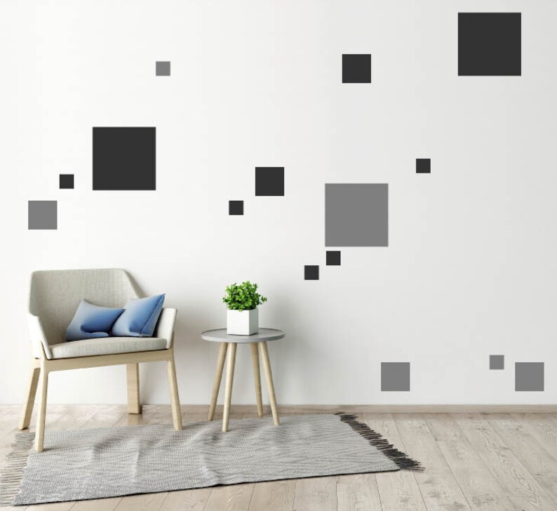 100 Squares Wall Stickers/wall Decals for Home | Etsy