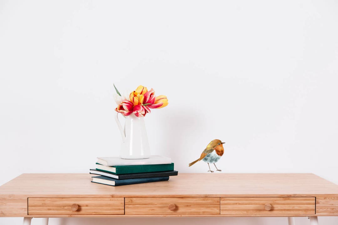 Robin Wall Decal, Watercolour Wall Decal, Robin Wall Sticker, Robin ...