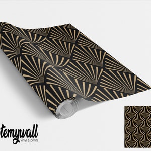 Art Deco Gold Square Pattern Vinyl Furniture Wrap Vinyl Wraps - Etsy