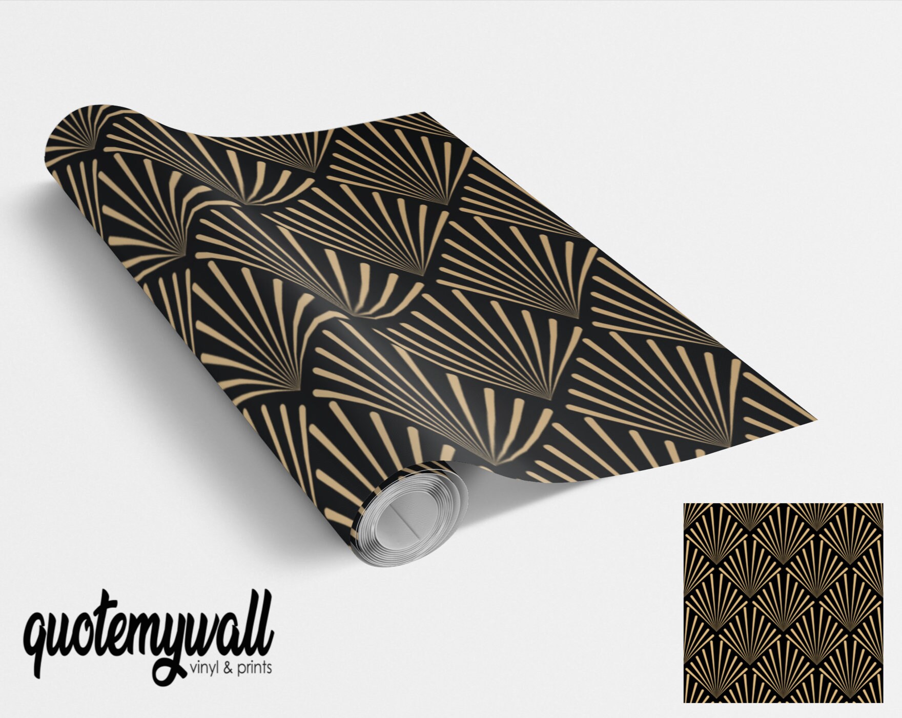 Art Deco Gold Square Pattern Vinyl Furniture Wrap Vinyl Wraps - Etsy