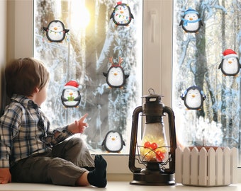 Peeping Santa Window Sticker. Christmas Window Decoration - Etsy UK