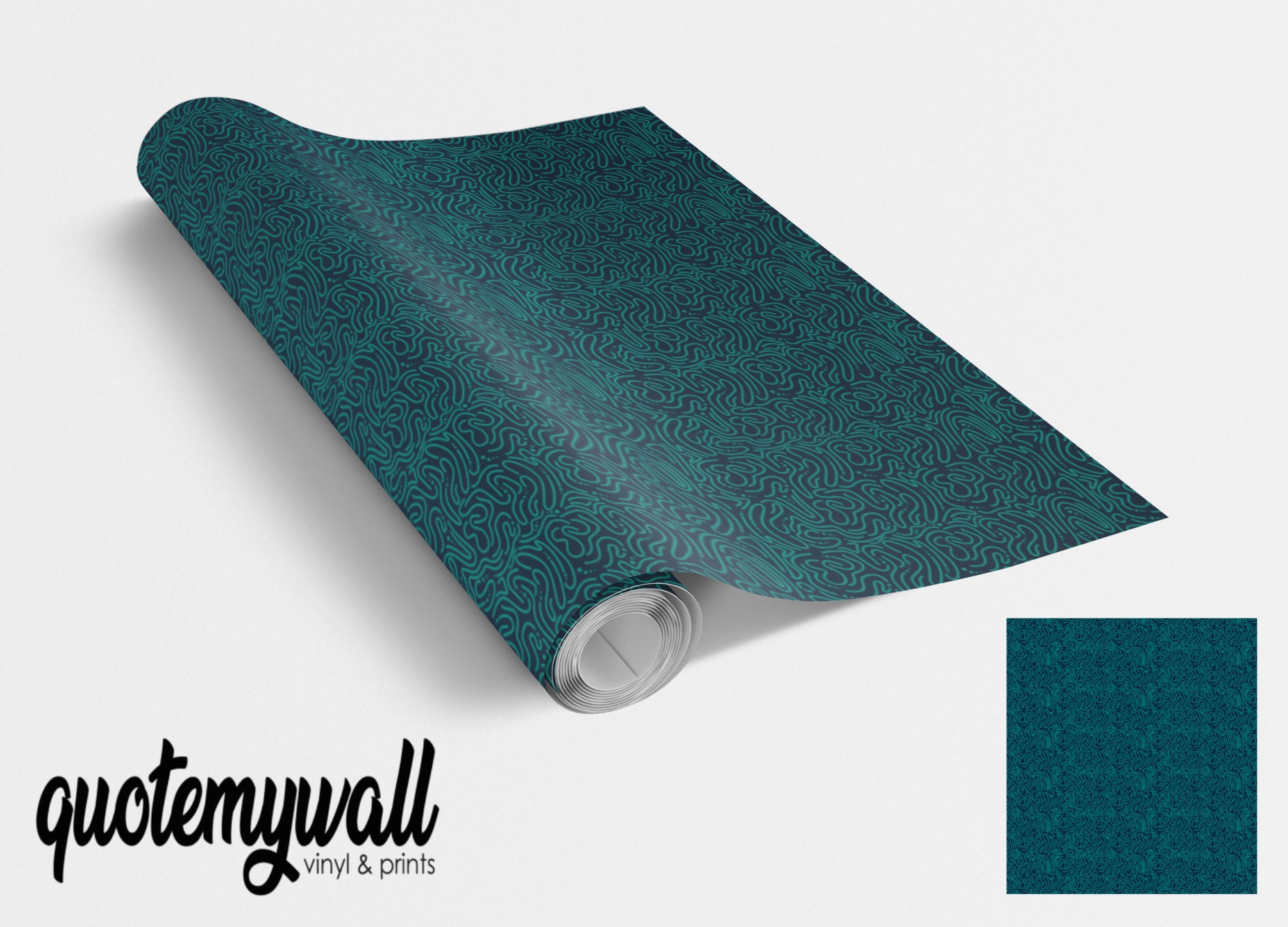 Blue & Aqua Green Swirl Pattern Vinyl Wrap Vinyl Wraps for - Etsy UK