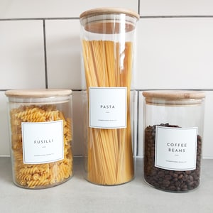 Kitchen Organization Pantry Labels, Personalized Storage Stickers for ...