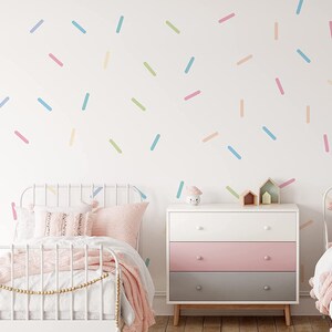 Pastel Sprinkles Wall Stickers, Sprinkles Wall Decor, Sprinkles Wall ...