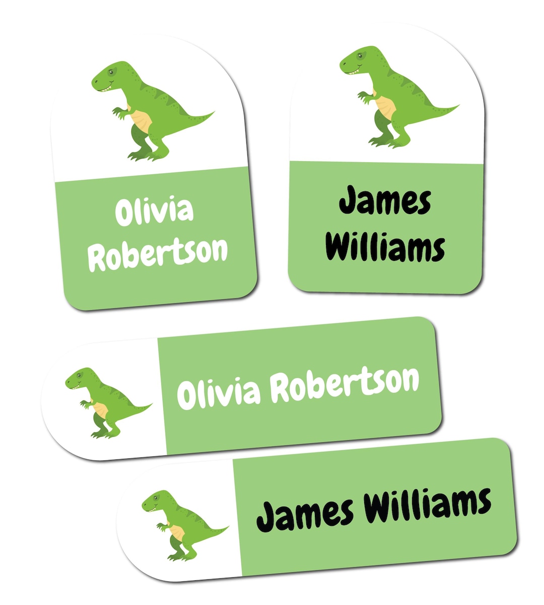 20 X Name Labels for Clothes - Personalized Kids School Clothing Label ...