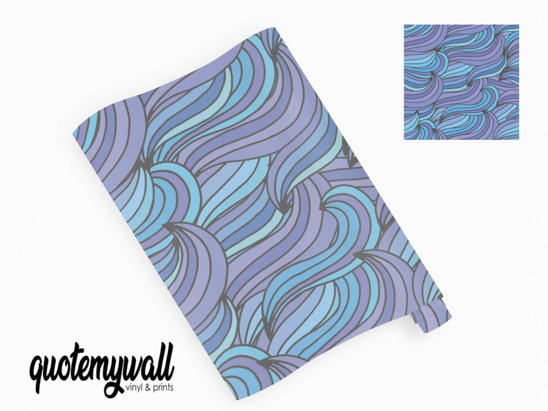 Purple & Blue Wave Pattern Vinyl Wrap Vinyl Wraps for - Etsy UK