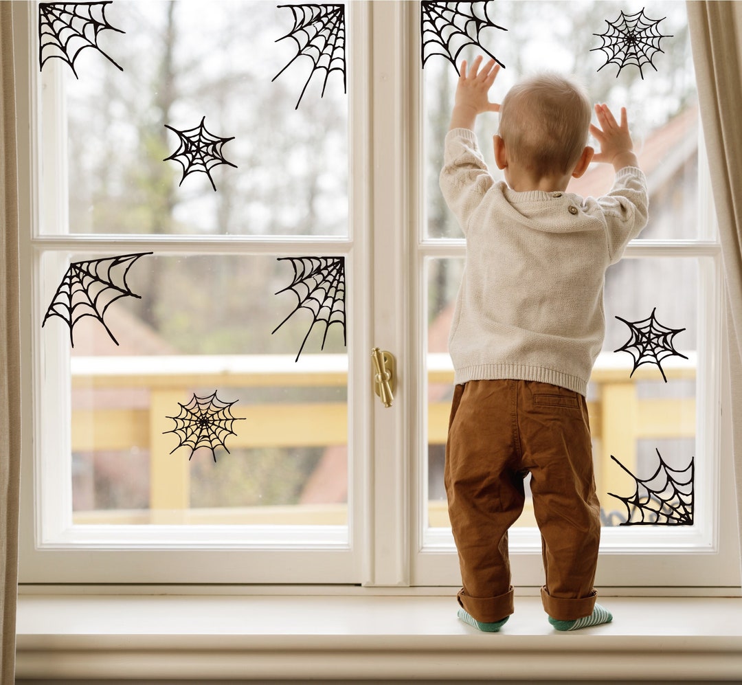 Halloween Decorations, Spider Window Stickers, Spider Web Stickers ...
