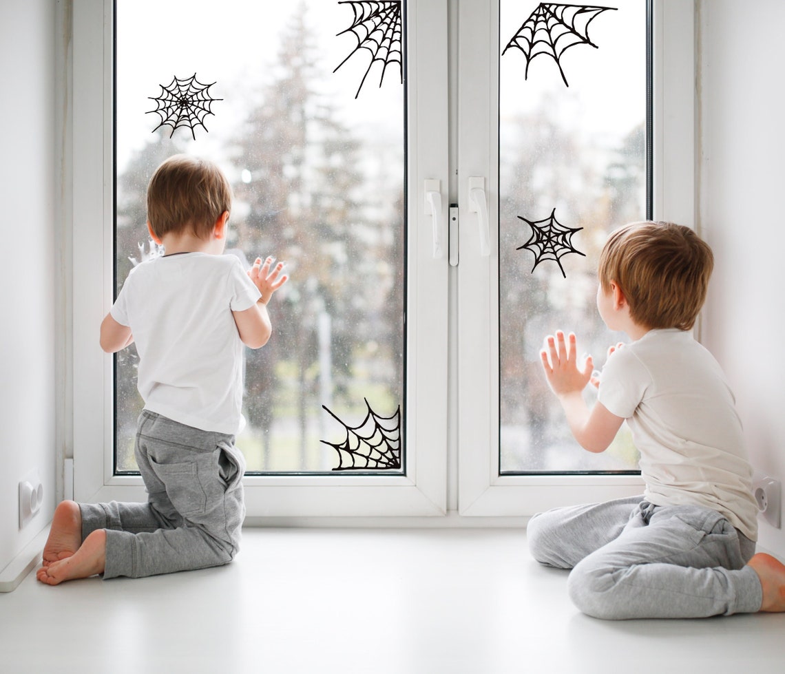 Halloween Decorations, Spider Window Stickers, Spider Web Stickers ...