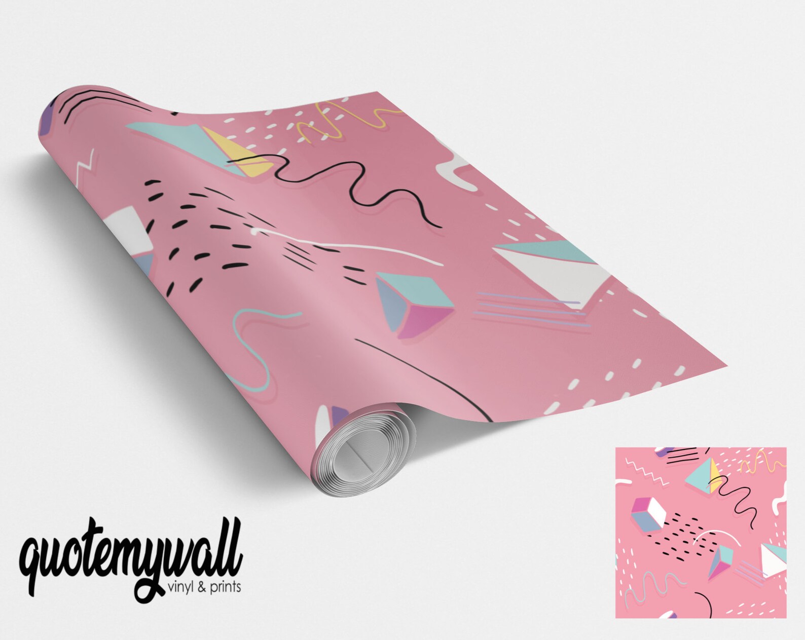 Pink Shapes & Lines Geometric Vinyl Wrap Vinyl Wraps for - Etsy UK