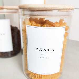 Kitchen Pantry Labels, Kitchen Labels, Pasta Labels, Personalized ...