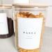 Kitchen Pantry Labels, Kitchen Labels, Pasta Labels, Personalized ...