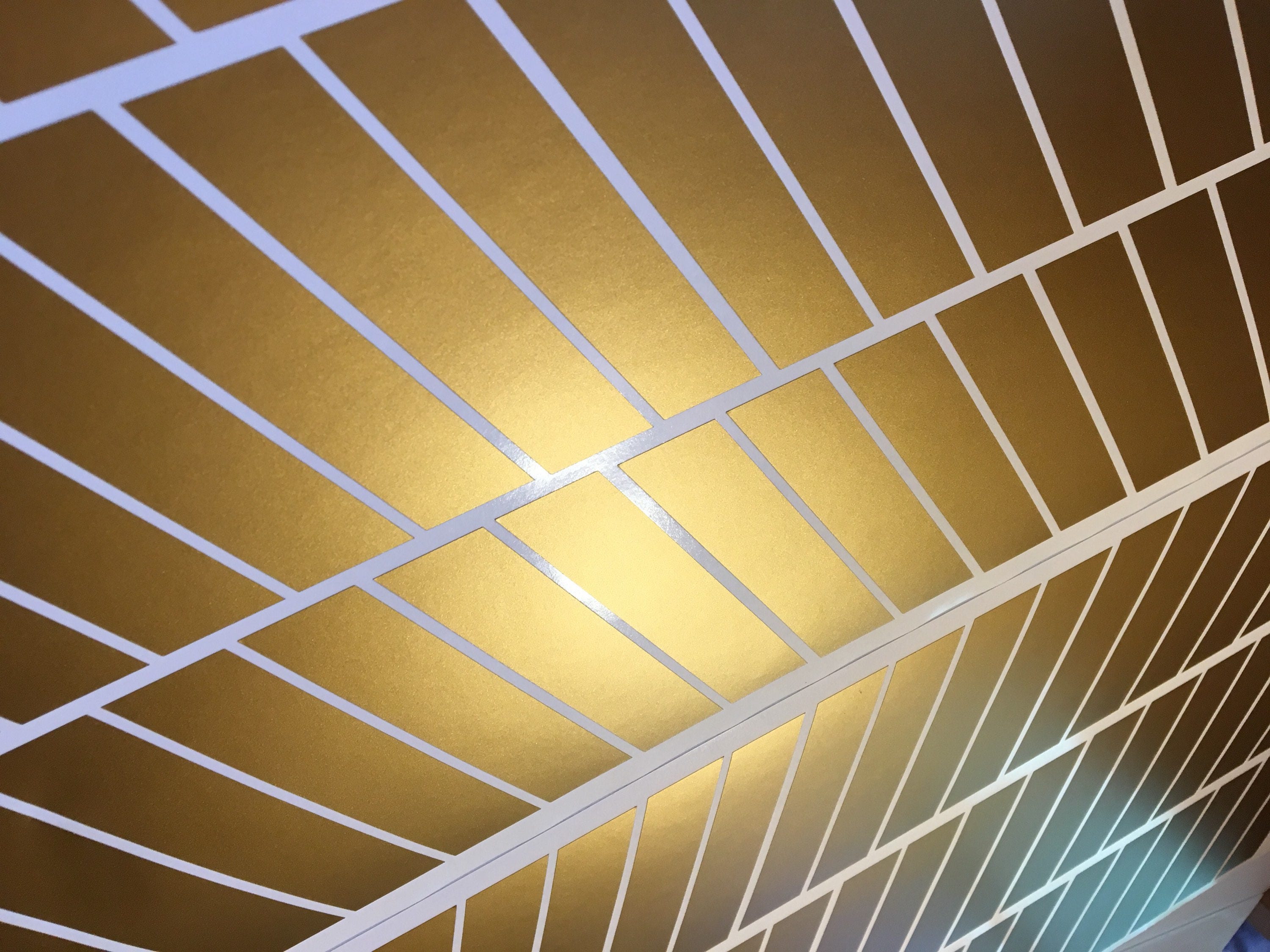 100 Gold Abstract Line Wall Stickers Decoration Confetti - Etsy