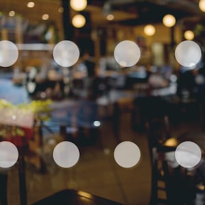 60x Round Etched Glass Warning Window Safety Stickers for Windows Doors ...