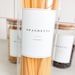Kitchen Pantry Labels, Kitchen Labels, Pasta Labels, Personalized ...