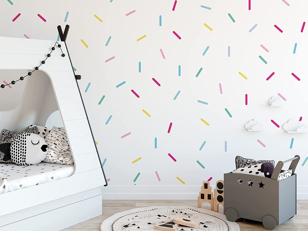 Color Sprinkles Wall Stickers for Kids Room, Sprinkle Wall Stickers ...