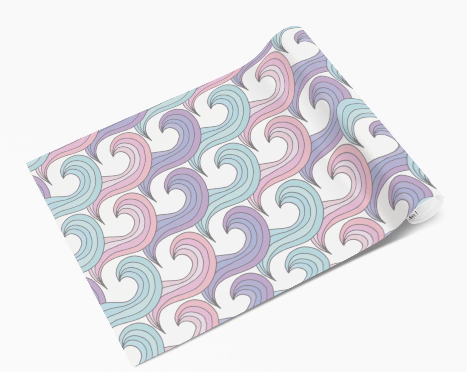 Pastel Wave Pattern Vinyl Wrap Vinyl Wraps for Furniture - Etsy