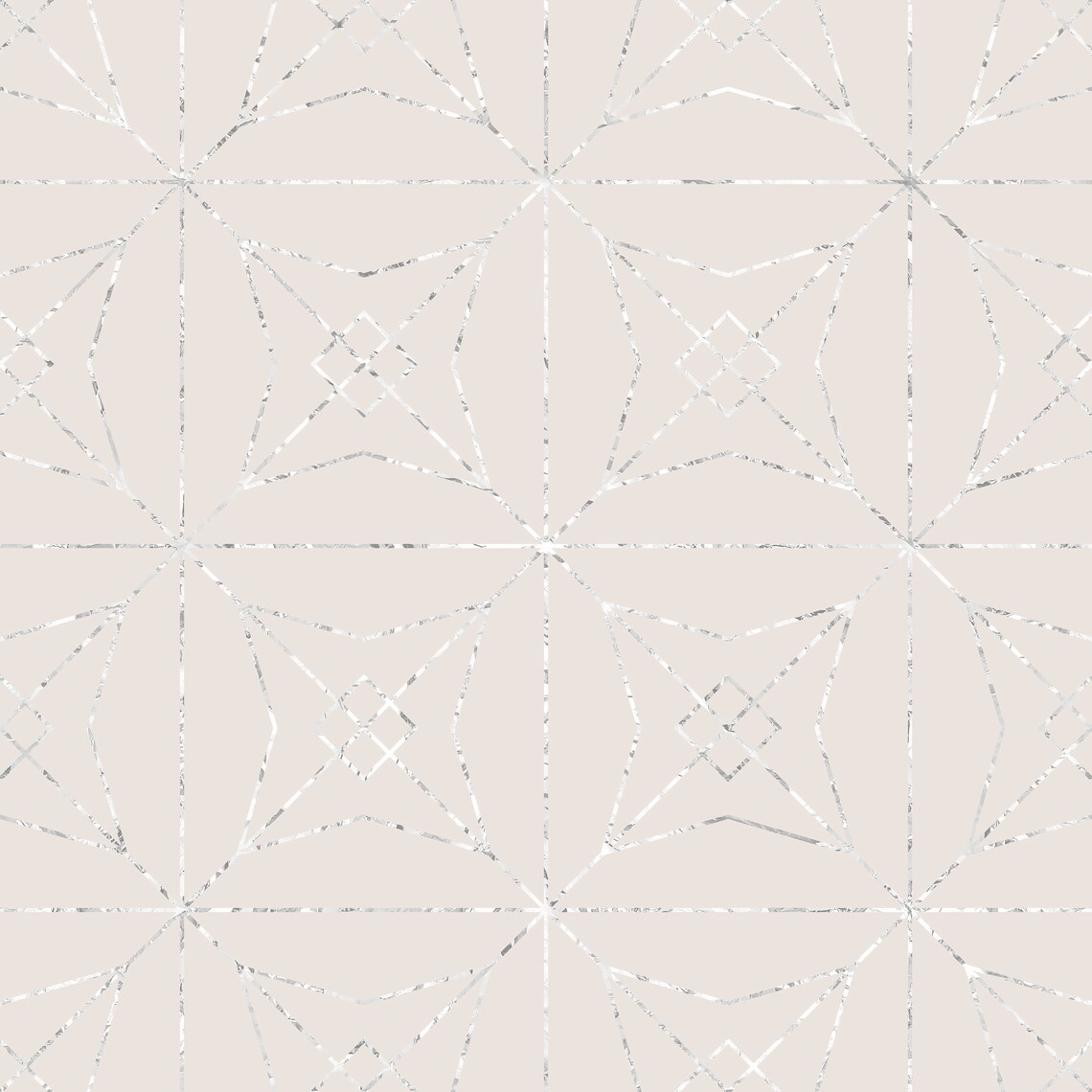 Cream Star Tile Pattern Vinyl Furniture Sticker - Etsy