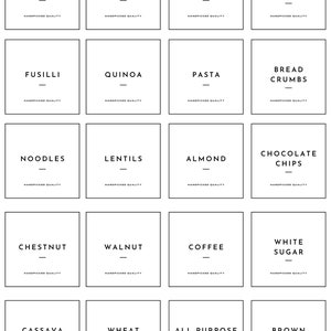 Kitchen Organization Pantry Labels, Personalized Storage Stickers for ...
