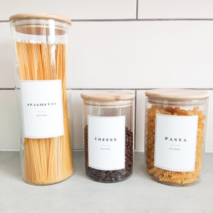Kitchen Pantry Labels, Kitchen Labels, Pasta Labels, Personalized ...