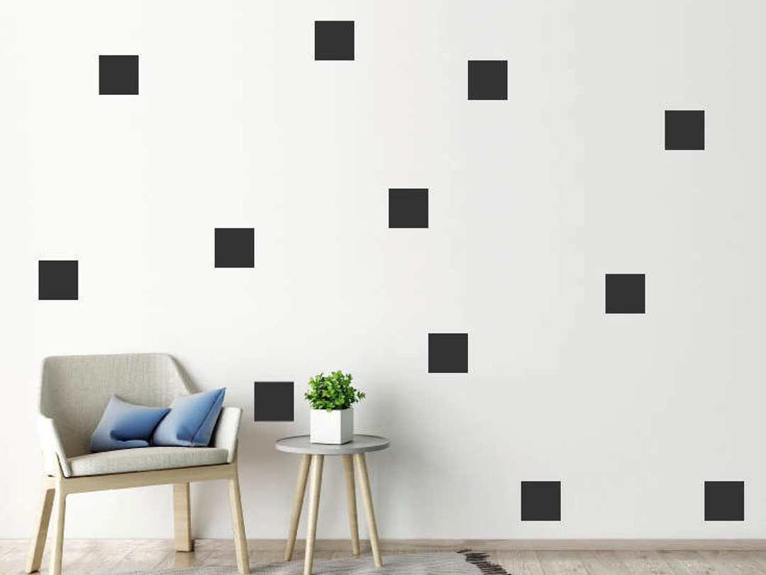 100 Squares Wall Stickers/wall Decals for Home Decor/nursery/office ...