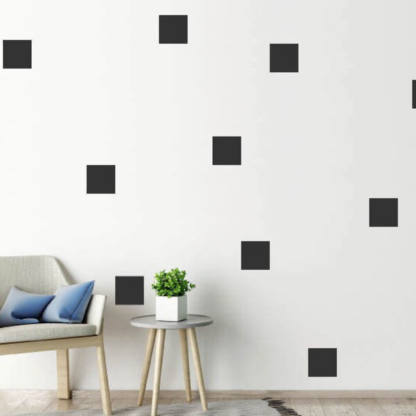 Square Wall Decal - Etsy UK