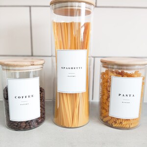 Kitchen Pantry Labels, Kitchen Labels, Pasta Labels, Personalized ...