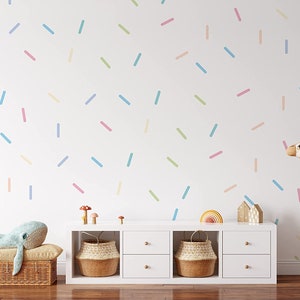 Pastel Sprinkles Wall Stickers, Sprinkles Wall Decor, Sprinkles Wall ...
