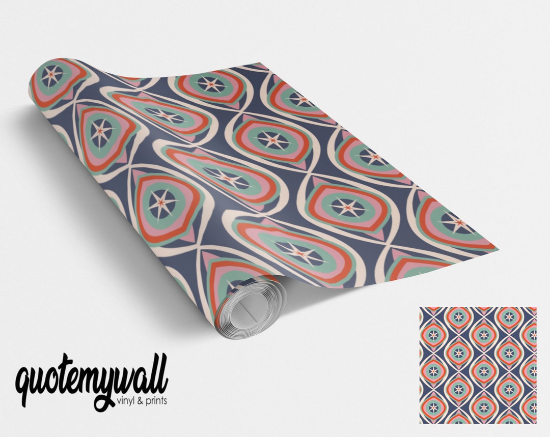 Retro Star Pattern Vinyl Wrap Vinyl Wraps for Furniture - Etsy UK