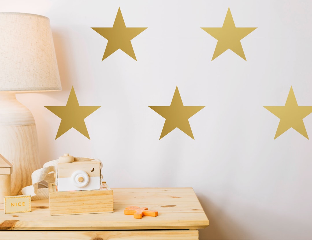 Star Wall Stickers, Star Wall Decals, Wall Stickers Stars, Nursery Wall ...
