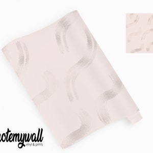 Dusky Pink Brush Stroke Wiggles Self Adhesive Vinyl - Etsy
