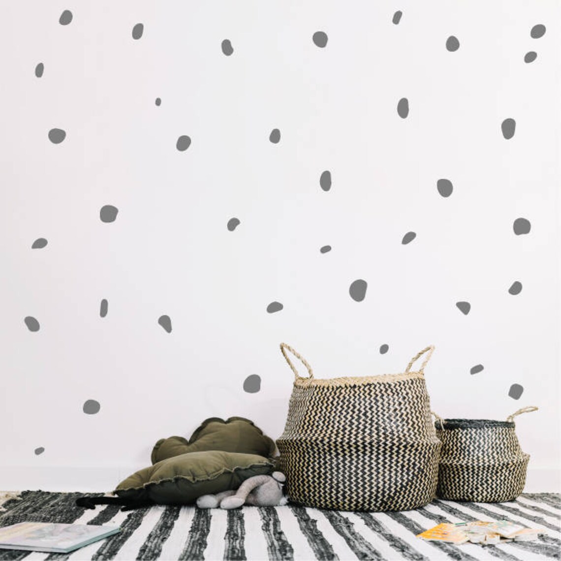 Polka Dot Wall Sticker Polka Dot Home Decor Polka Dot | Etsy