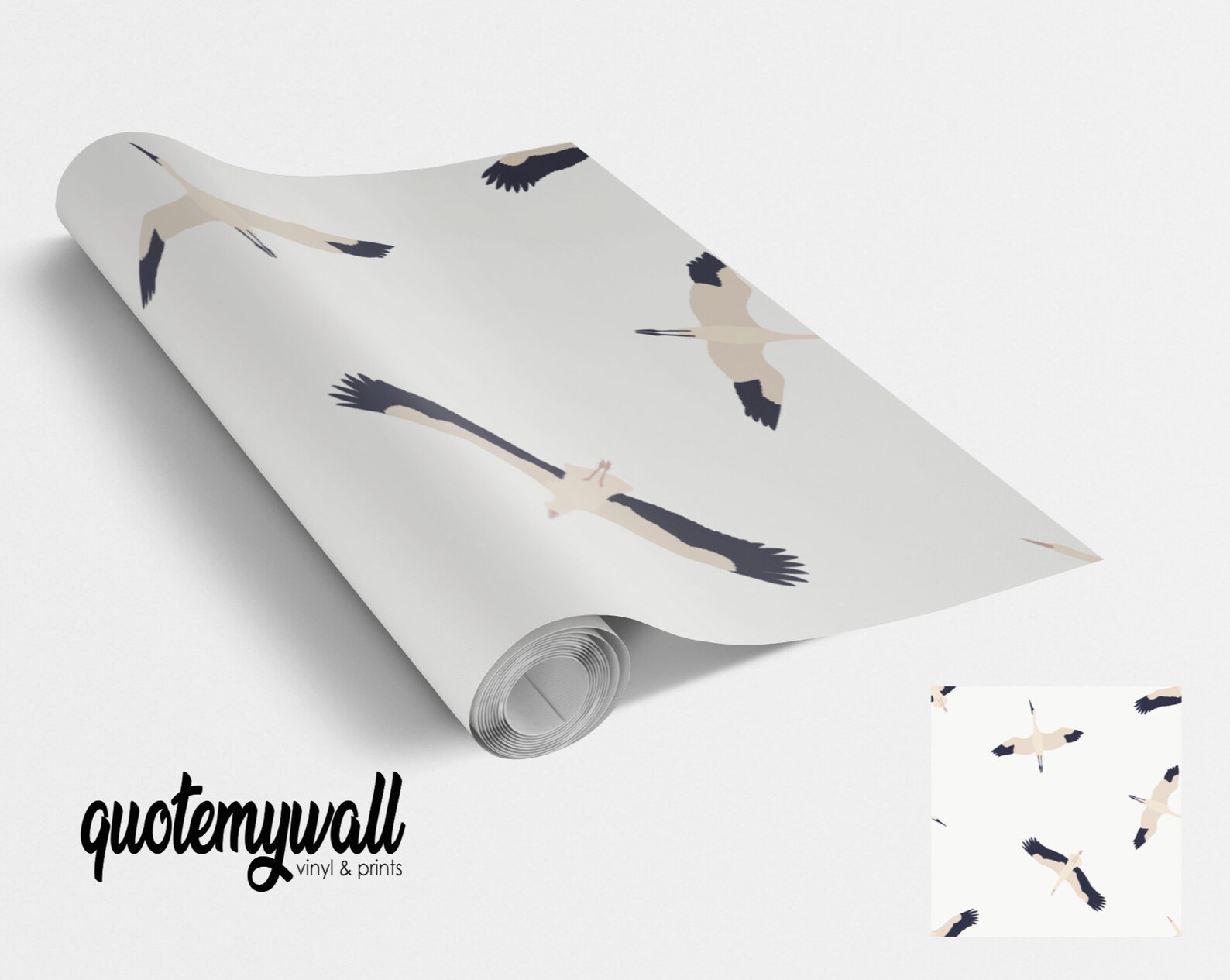 Crane Flying Bird Self Adhesive Vinyl Vinyl Wraps for - Etsy